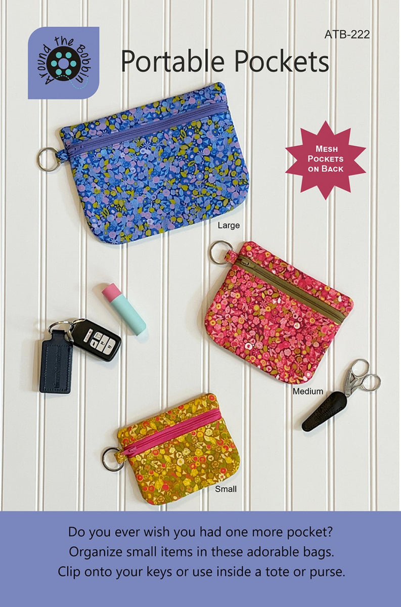 Portable Pockets Pattern – Calliope Quilts