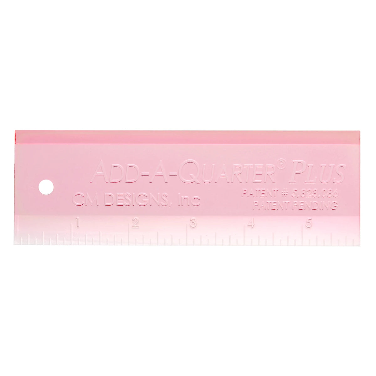 Add A-Quarter Ruler 6in Plus Pink – Calliope Quilts
