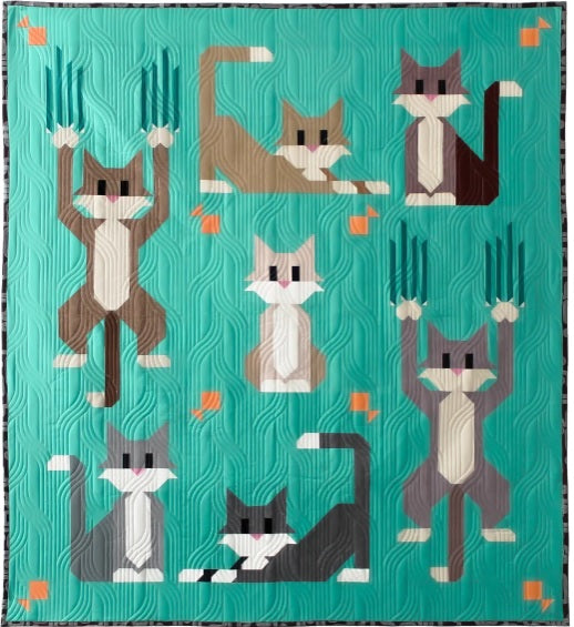 Cat Scratch Quilt Pattern - Art East Quilting – Calliope Quilts