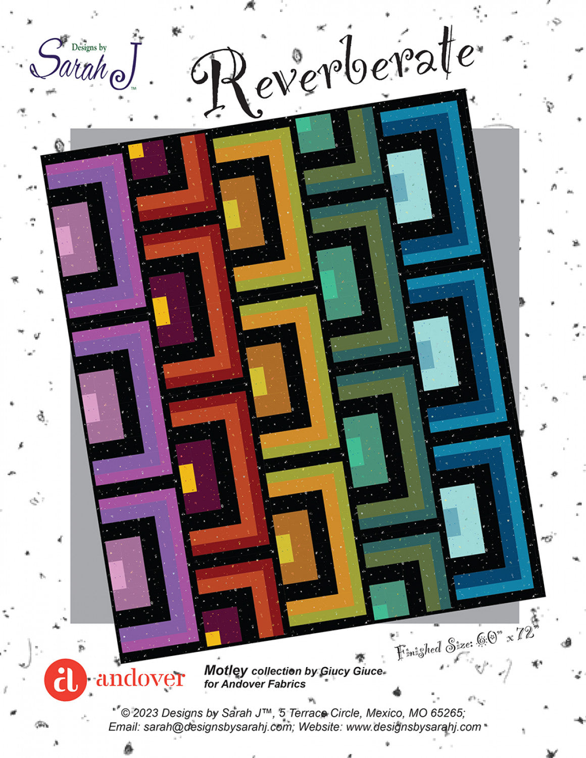 Reverberate (Motley) Quilt Pattern – Calliope Quilts