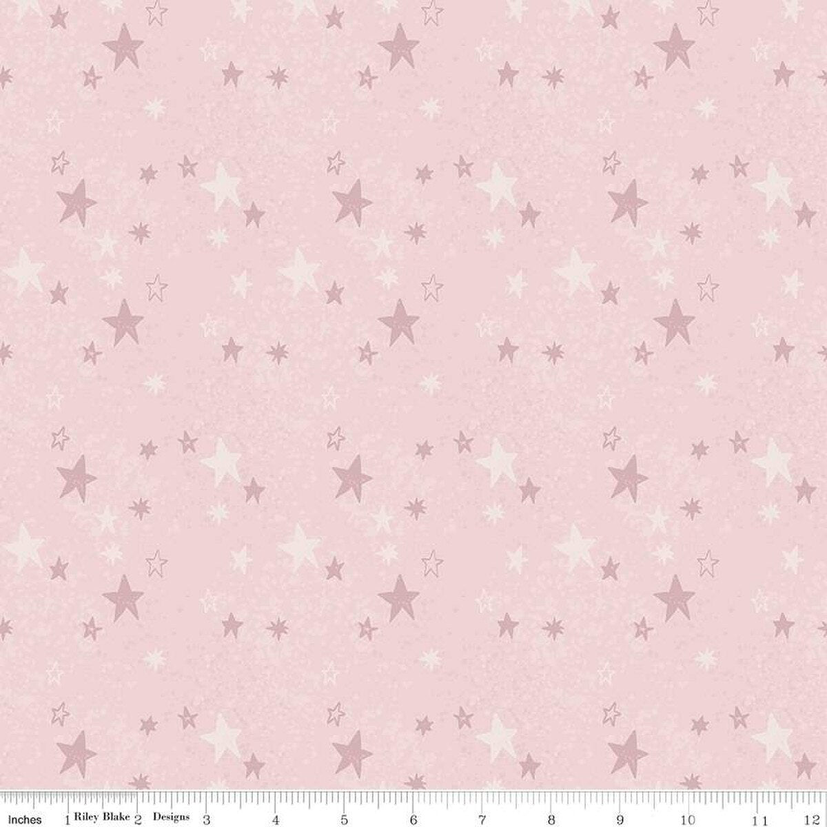 Flannel Safari Stargazing - Girl Stars - Pink – Calliope Quilts