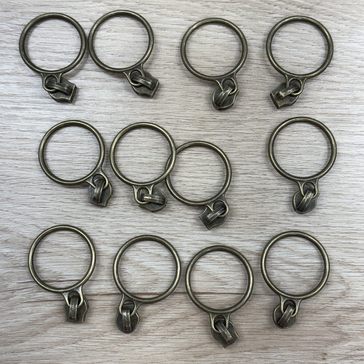 Antique Brass Round Zipper Pull – Calliope Quilts