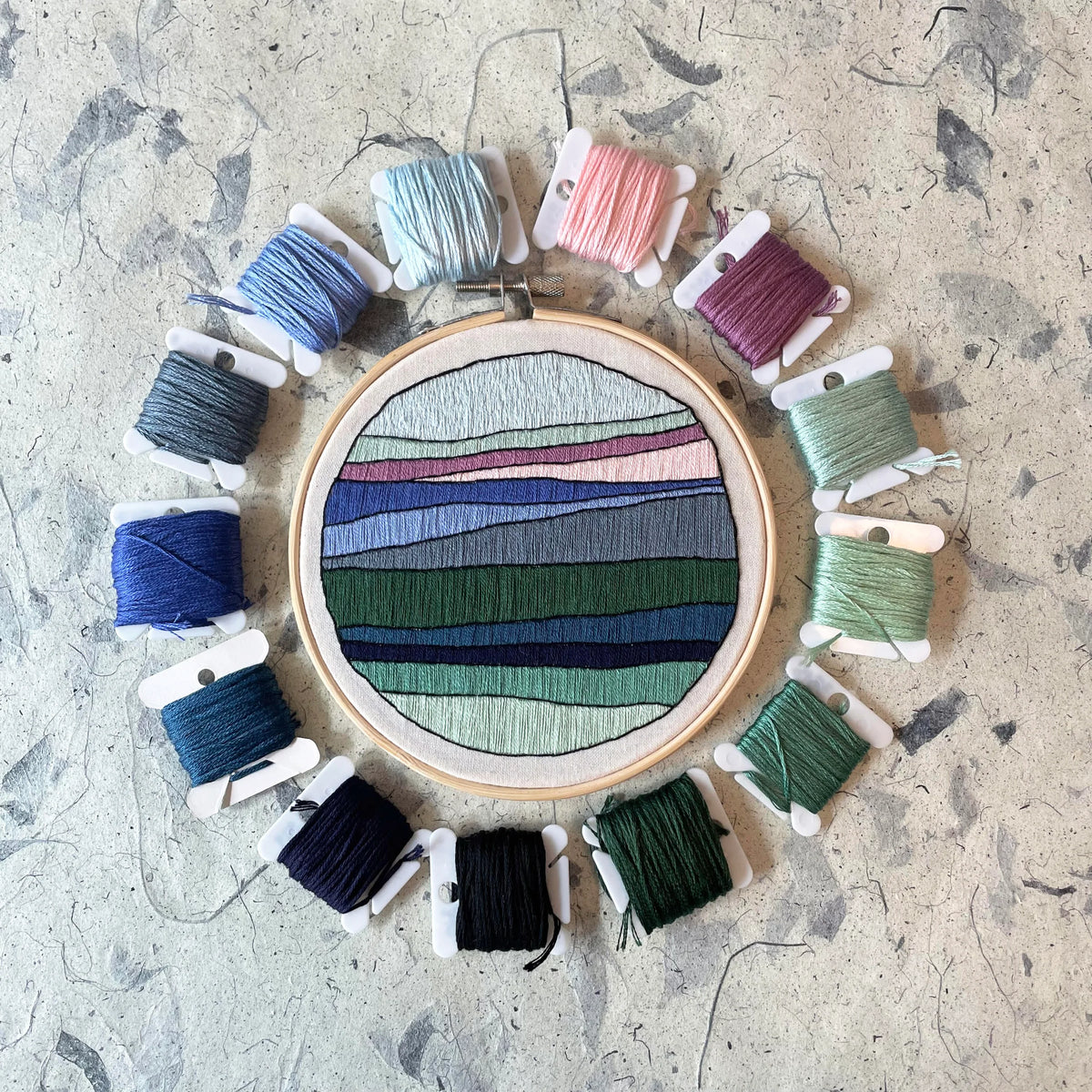 Kate Wyatt Embroidery Kit - Landscape No. 3 – Calliope Quilts