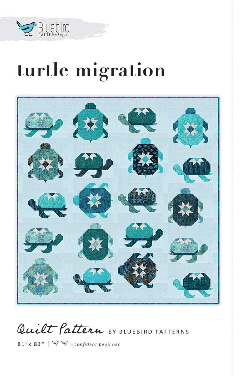 The Turtle Migration Quilt Pattern - Bluebird Patterns – Calliope Quilts
