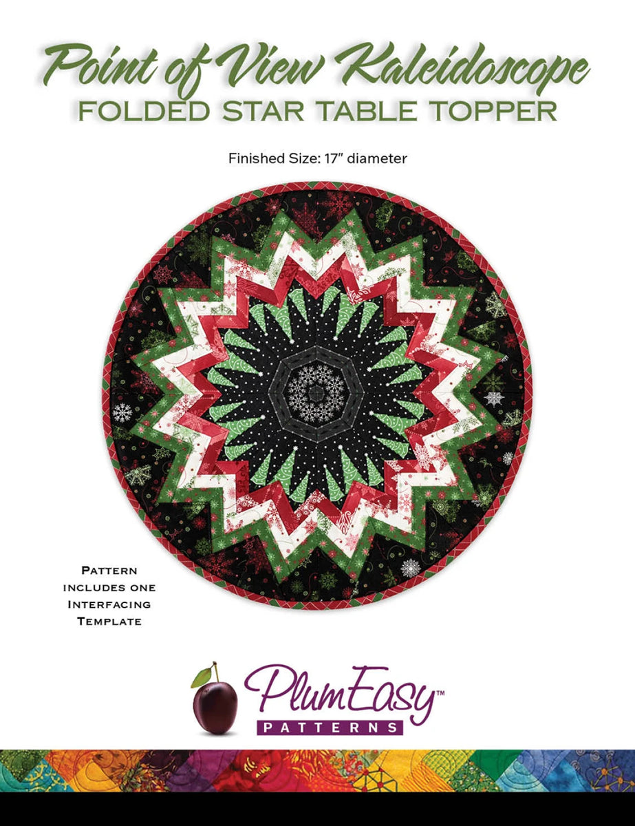 Point of View Kaleidoscope Folded Star Table Topper Pattern – Calliope ...